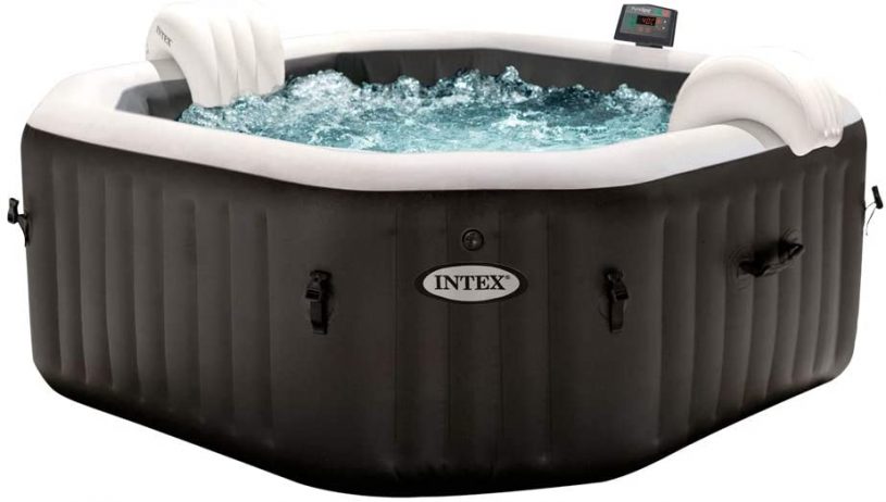 Le Carbone, le seul spa gonflable Intex avec jets d' hydromassage ...
